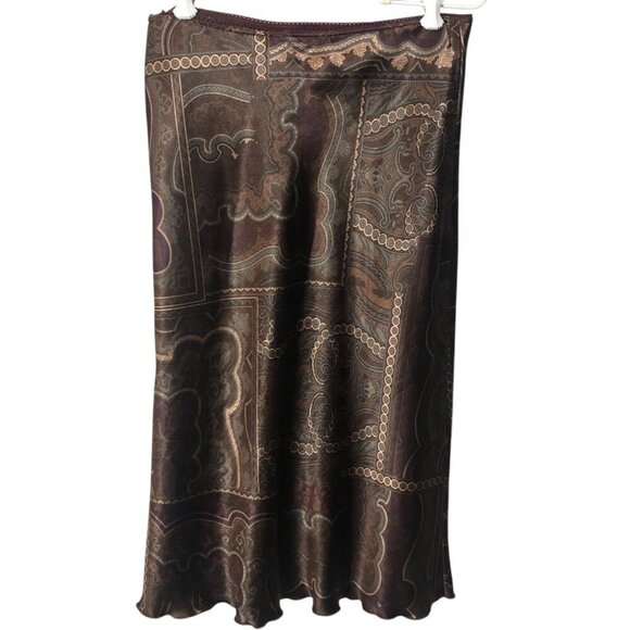 La Belle | Skirts | Vtg La Belle Y2k Paisley Midi Skirt Forest Fairy ...